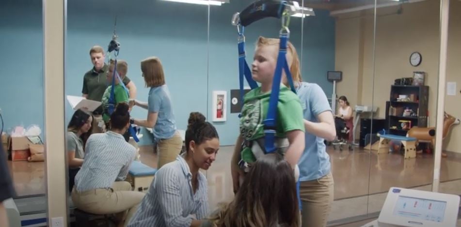 DPT Students Help Kids Practice Walking in Unique Program | USAHS